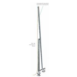 Mâts et Accessoires Hauteur 3m Modèle Mâts acier galvanisé